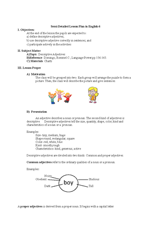 Lesson Plan in health - A DETAILED LESSON PLAN IN PERSONAL COMMUNITY ...