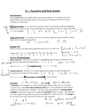 MTH 125 - Professor Stephan Math Notes - MTH 121 - Studocu