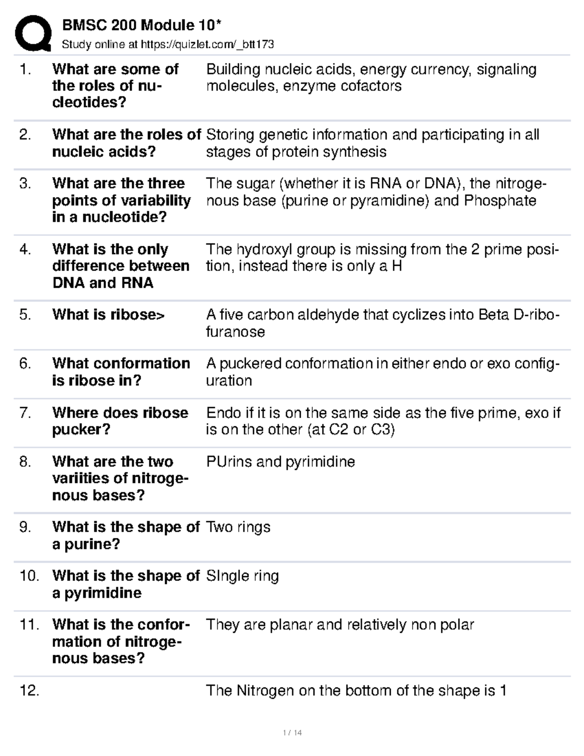 Bmsc 200 chapter 10 flashcards - Study online at quizlet/_btt What are ...