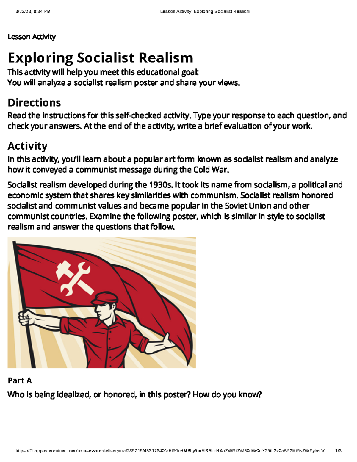 The Rise of Communist Governments Tutorial - 3/22/23, 8:34 PM Lesson ...