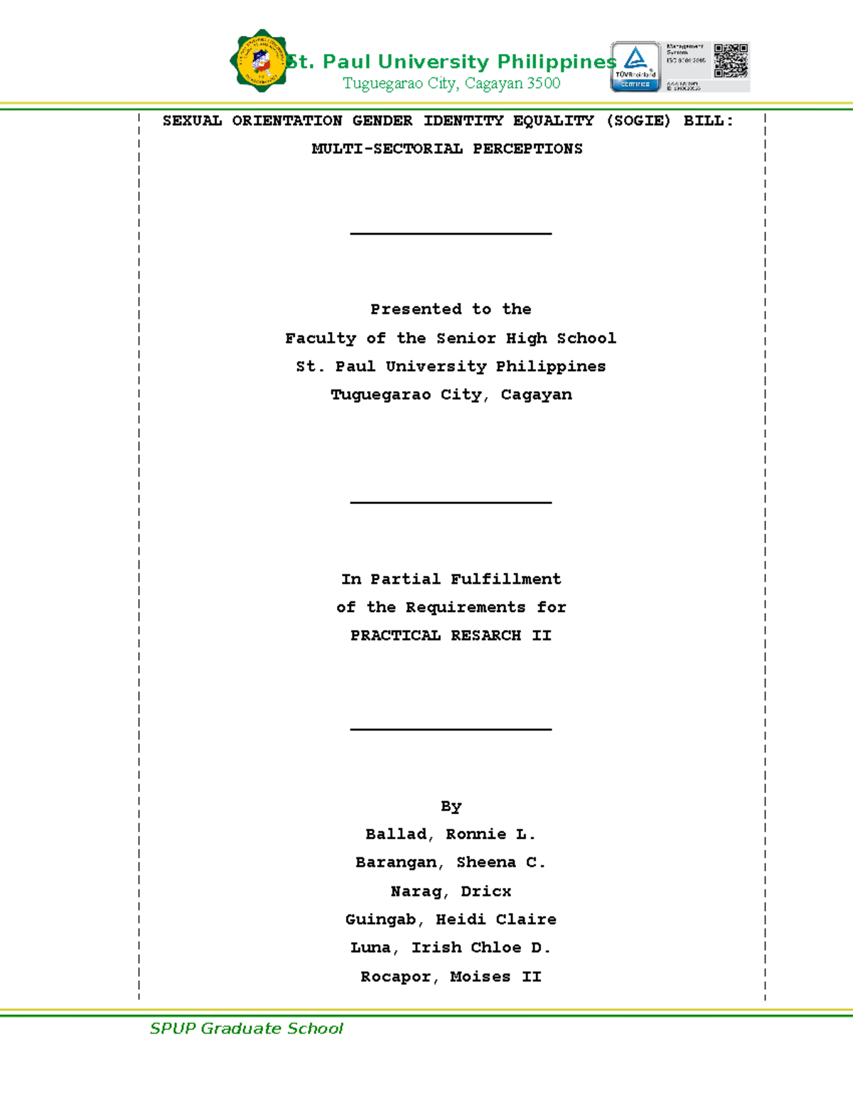 2019 Sample IN SPUP Format full blown final october 30 - Tuguegarao ...