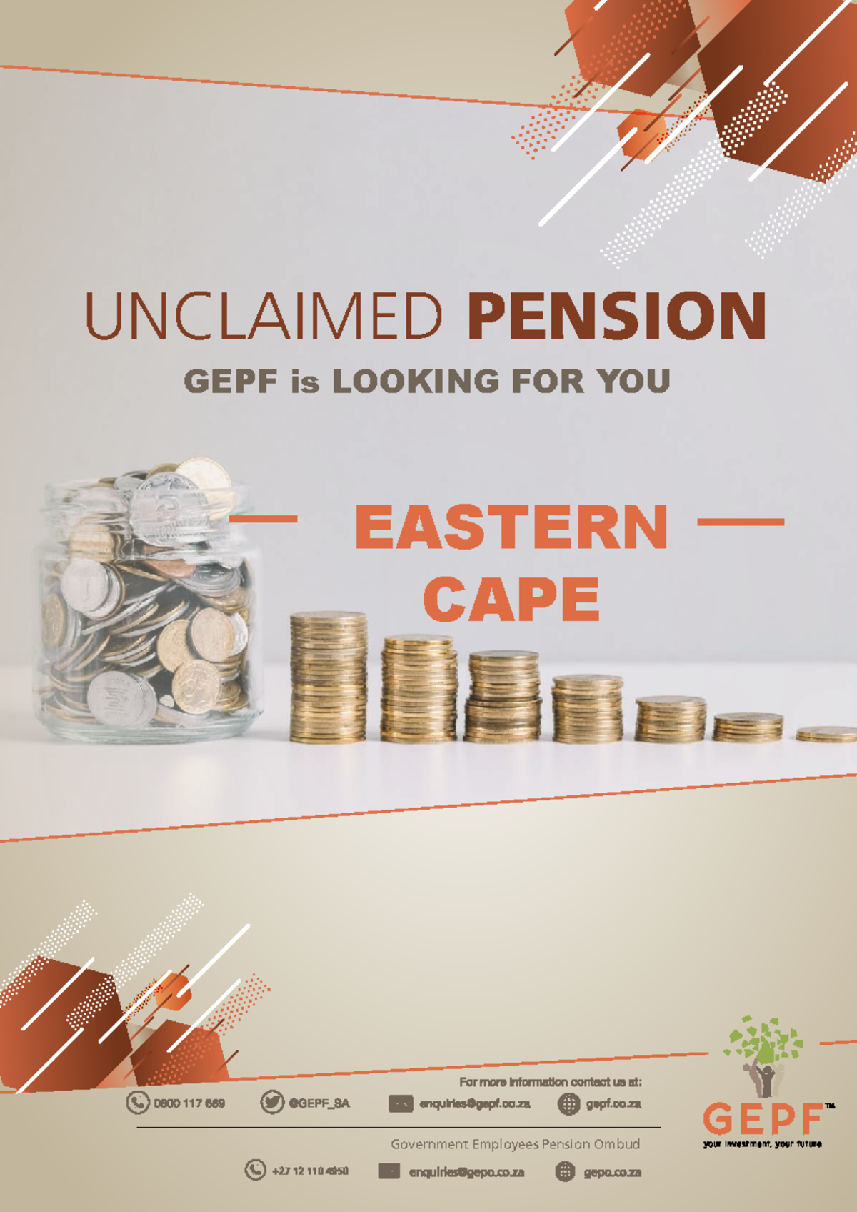 Unclaimed Benefits Eastern Cape - EASTERN CAPE GEPF is LOOKING FOR YOU ...