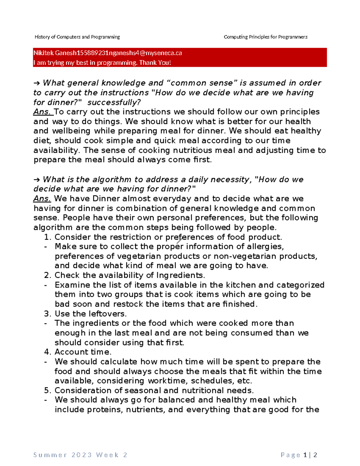 Cp4p History Activity Answers History Of Computers And Programming Computing Principles For