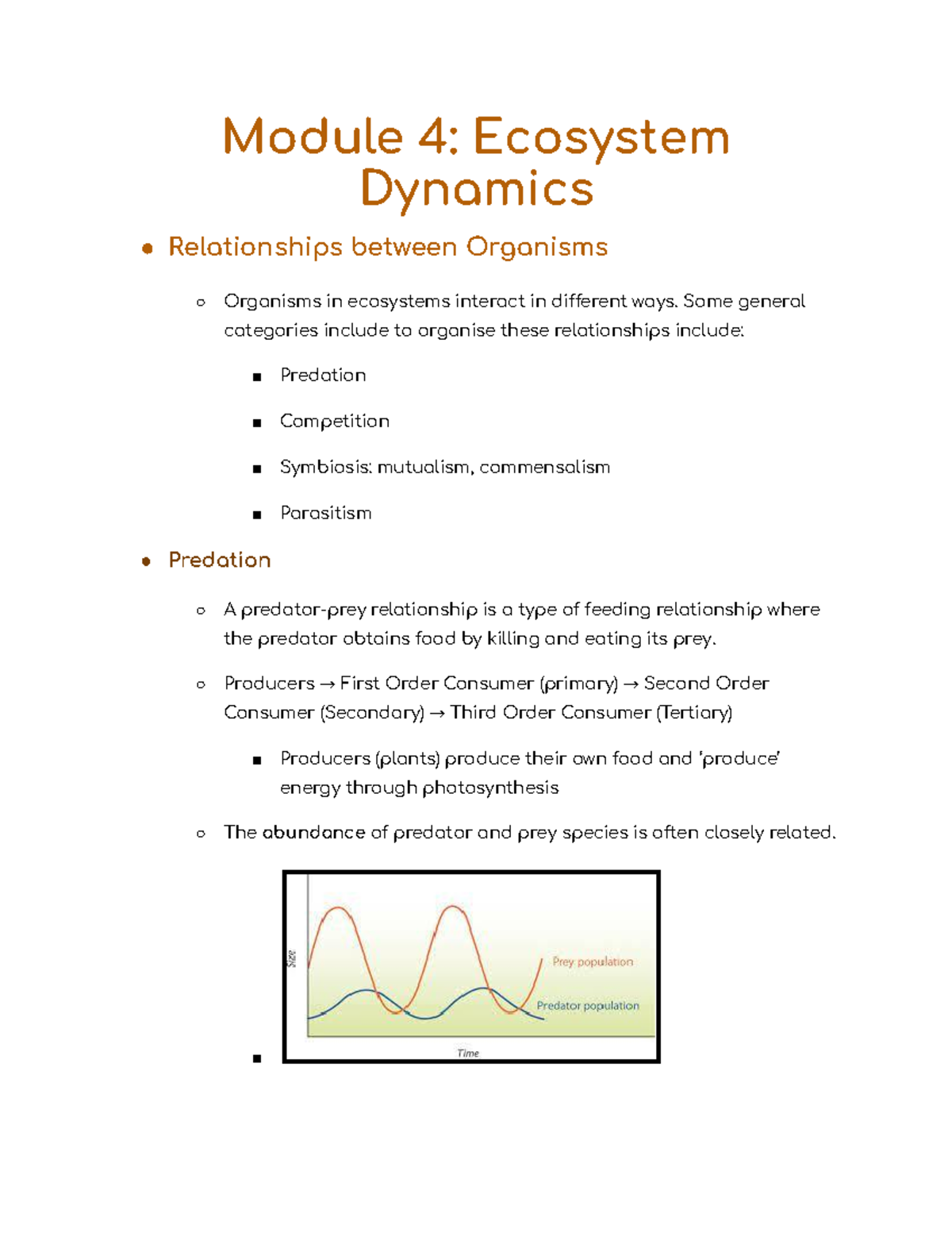 Module 4 Ecosystem Dynamics - Module 4: Ecosystem Dynamics ...