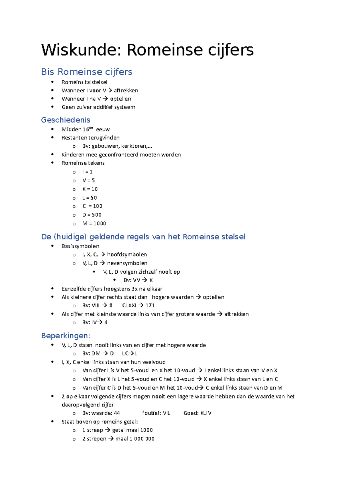 Romeinse cijfers - Wiskunde: Romeinse cijfers Bis Romeinse cijfers ...