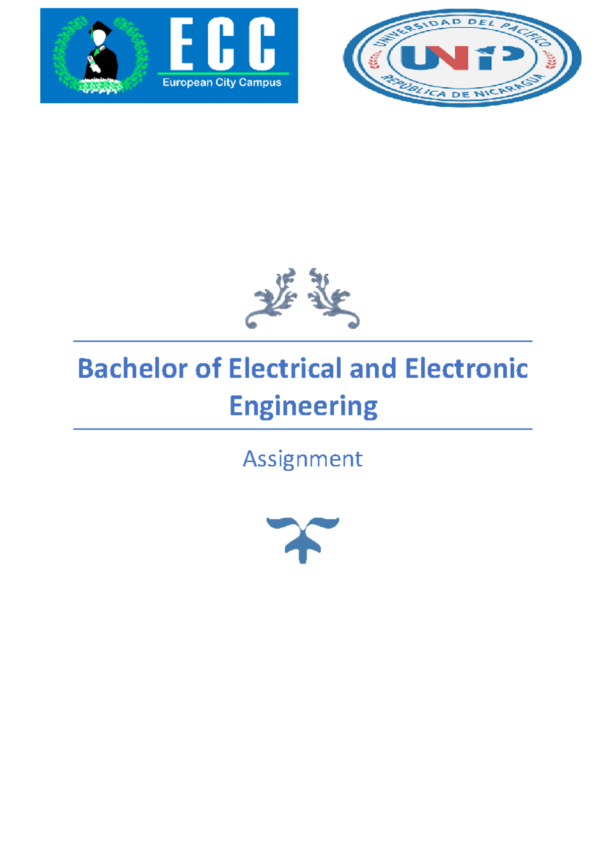 Electronic Assignement-2 - Bachelor of Electrical and Electronic ...