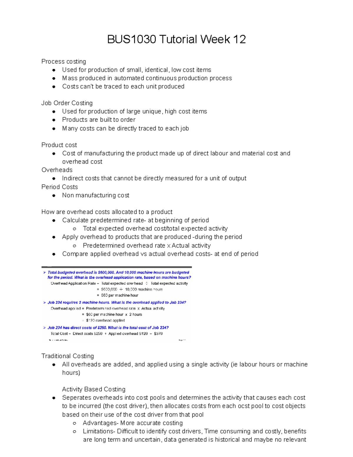BUS1030 Tutorial Week 12 - Studocu