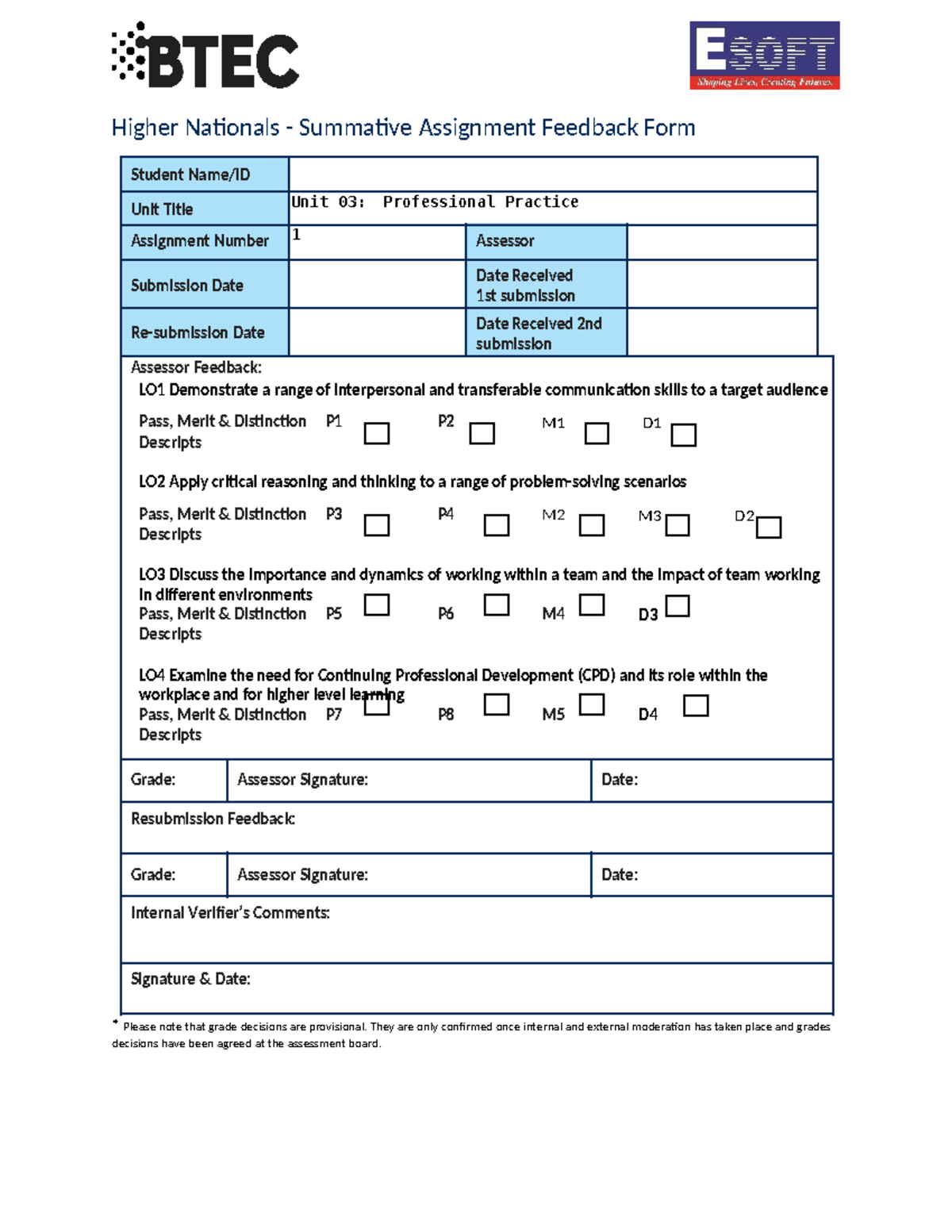 Guideline asspp - ahh nice - Higher Nationals - Summative Assignment ...