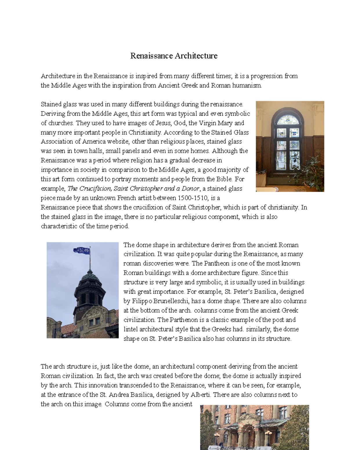 Unb architecture - Renaissance Architecture Architecture in the ...