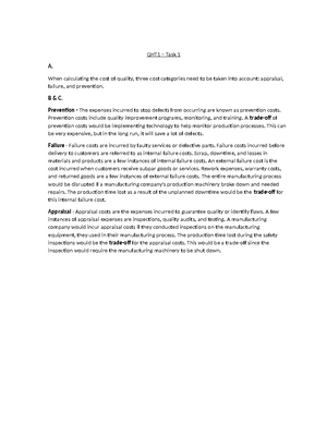 D353 Task 1 - D353 Task 1. - Date: 2/9/ D353 – TASK 1 A1. To find out ...