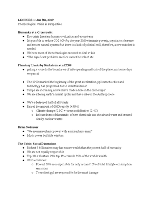 Syllabus ENV 222 2019 WINTER UOFT - School of the Environment ...