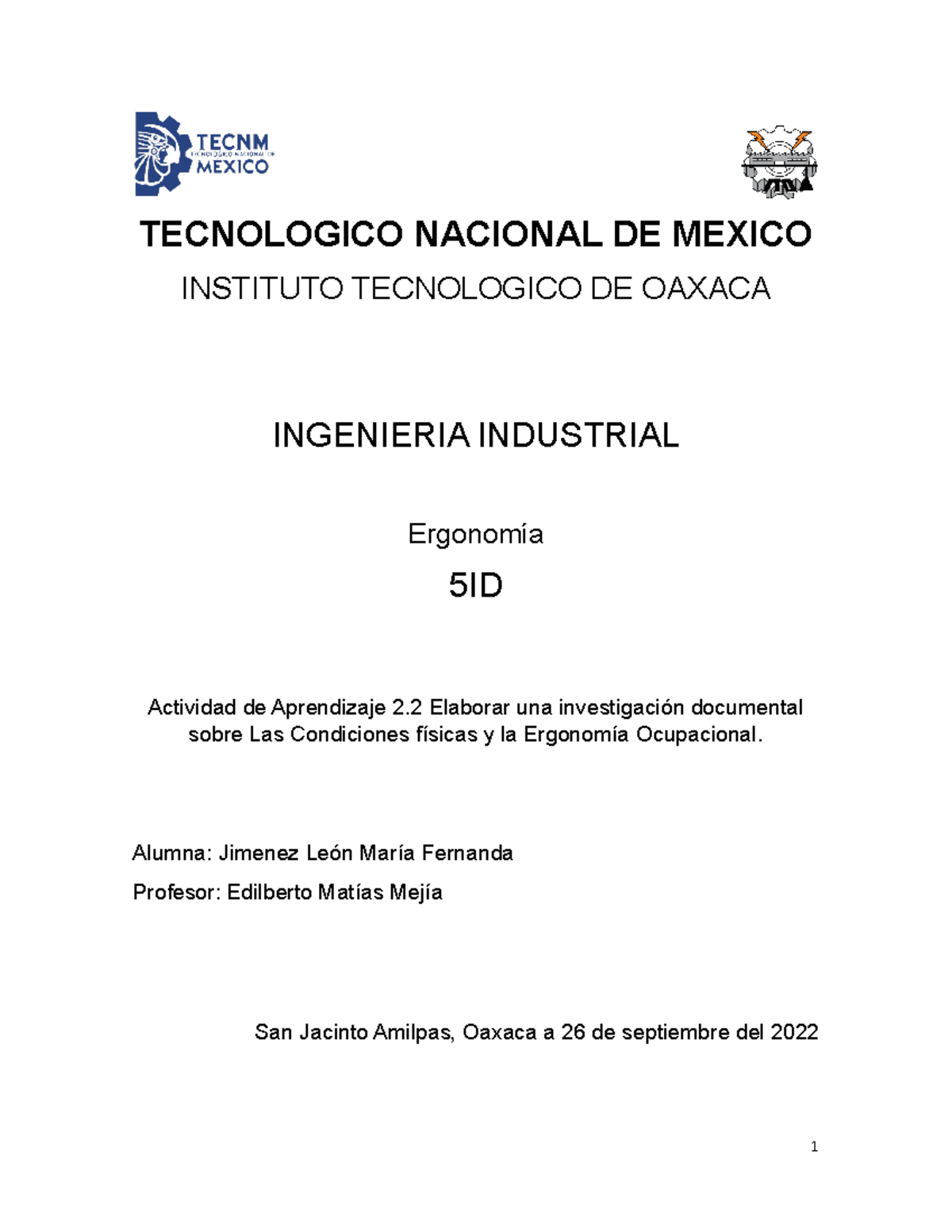 Actividad de Aprendizaje 4.3 mfjl - TECNOLOGICO NACIONAL DE MEXICO ...