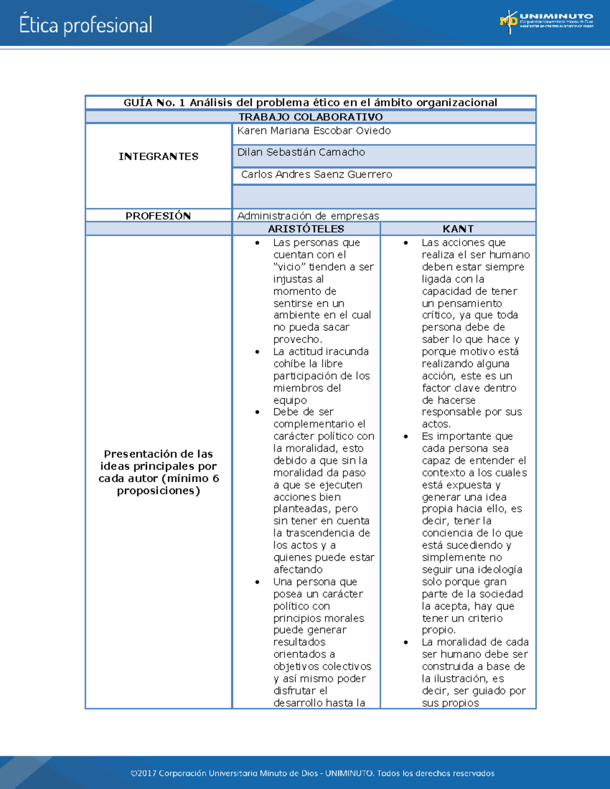 Actividad 4 - nfkf - GUÍA No. 1 Análisis del problema ético en el ...