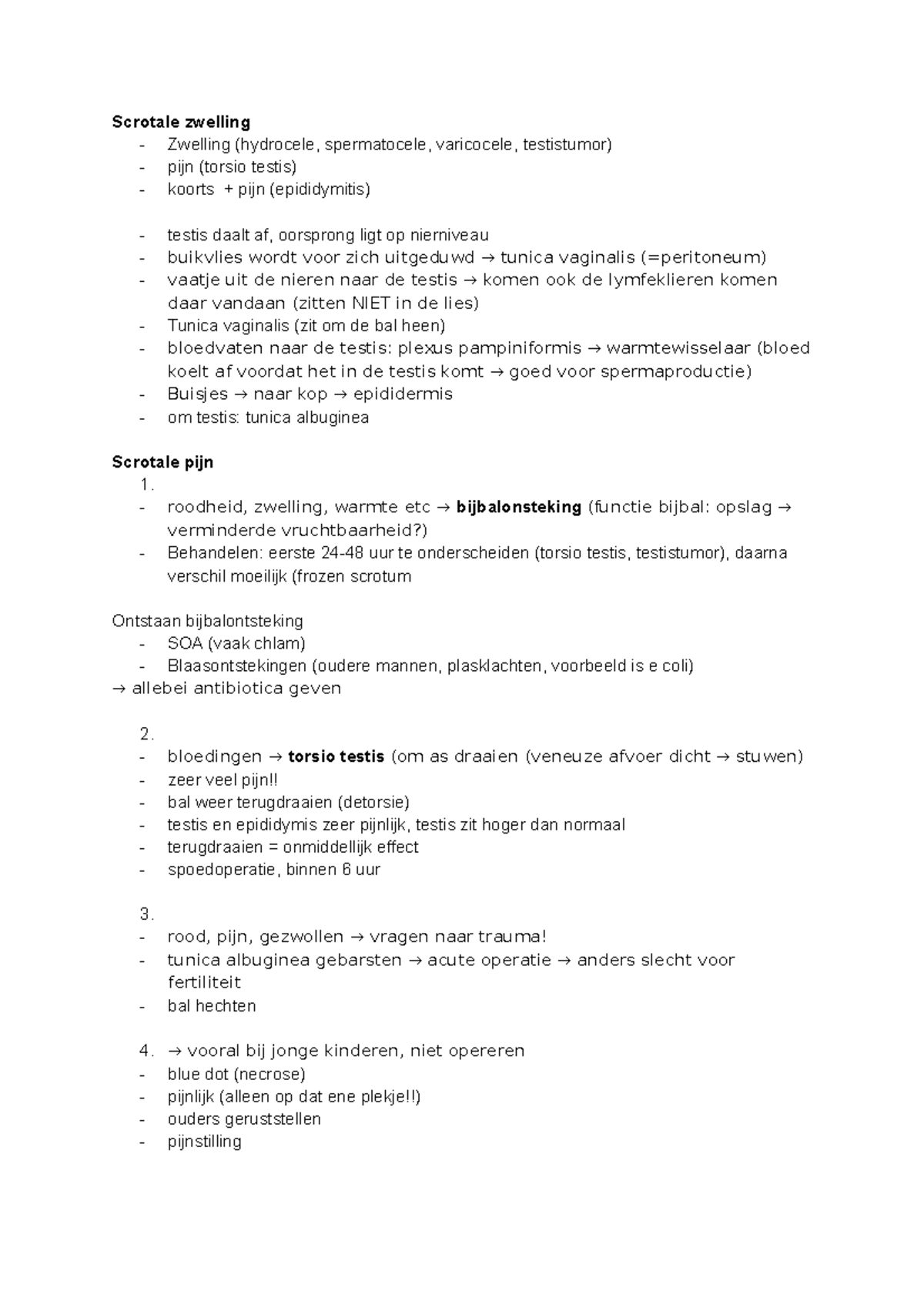 Scrotale zwelling - roodheid, zwelling, warmte etc → bijbalonsteking ...