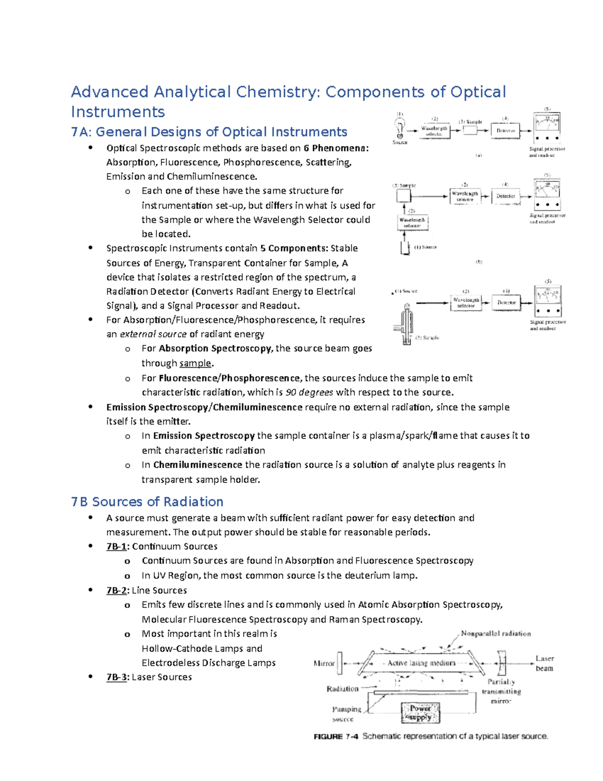 Optical Instrumentation-CHM4130-0001 - Advanced Analytical Chemistry ...