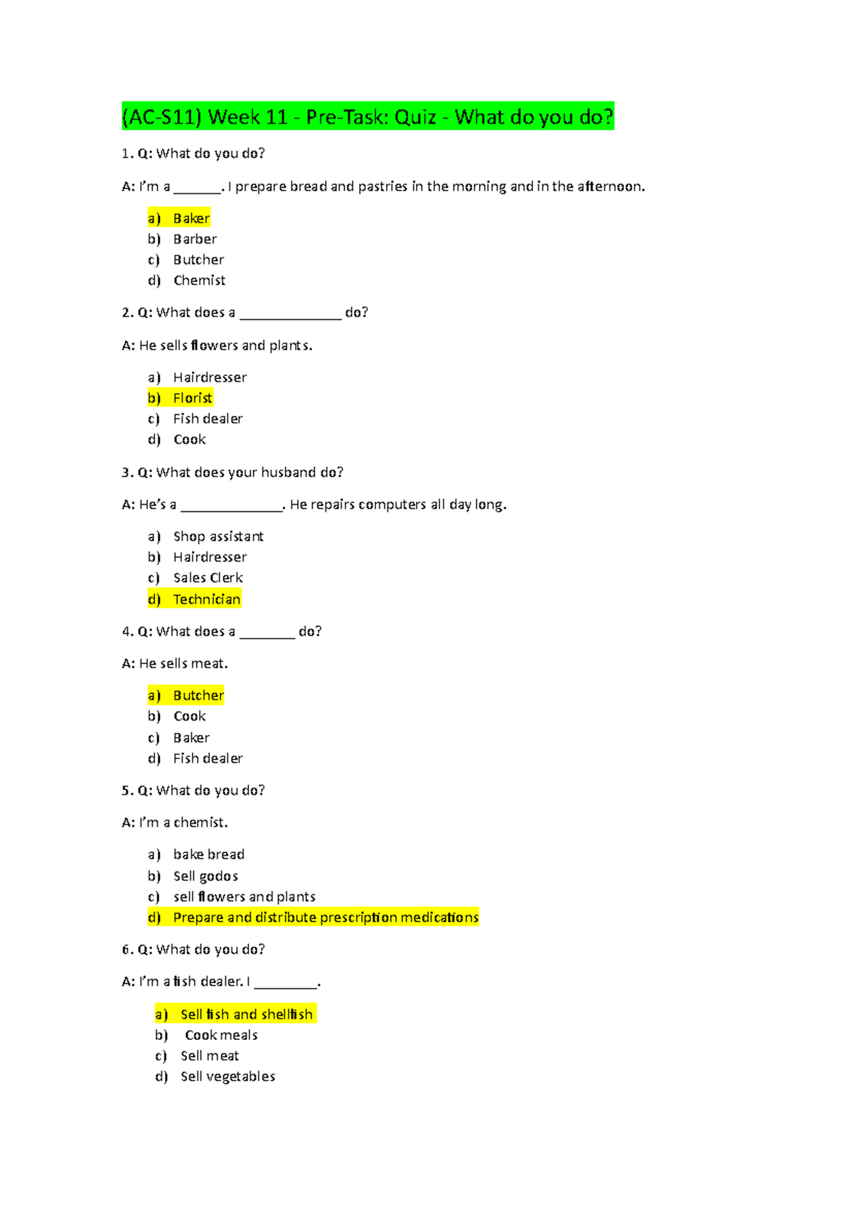 (AC-11) QUIZ Ingles II - (AC-S11) Week 11 - Pre-Task: Quiz - What do ...