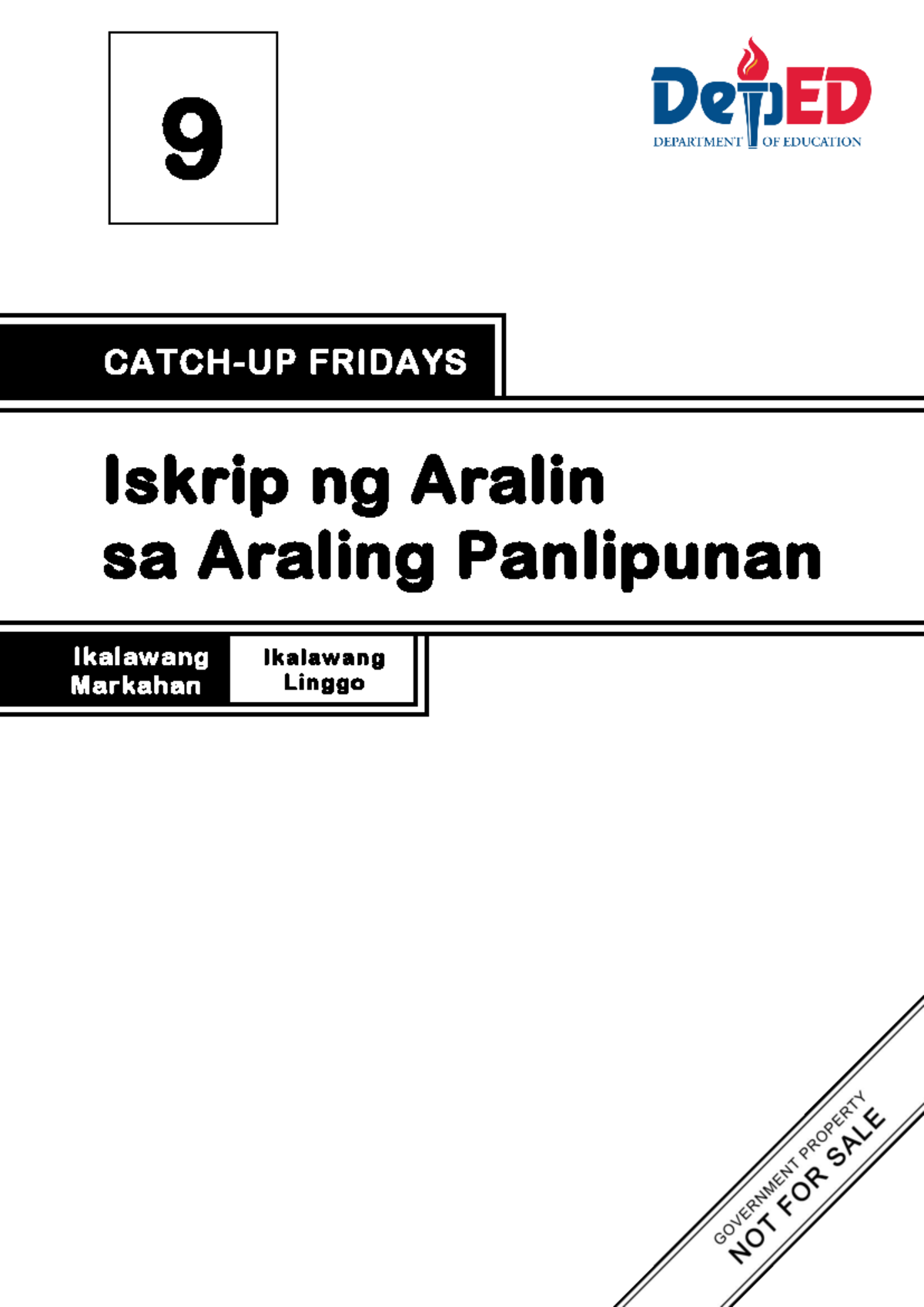 CO 2024 LS Grade 9 AP Q2 W2 I - 9 Ikalawang Markahan Ikalawang Linggo ...