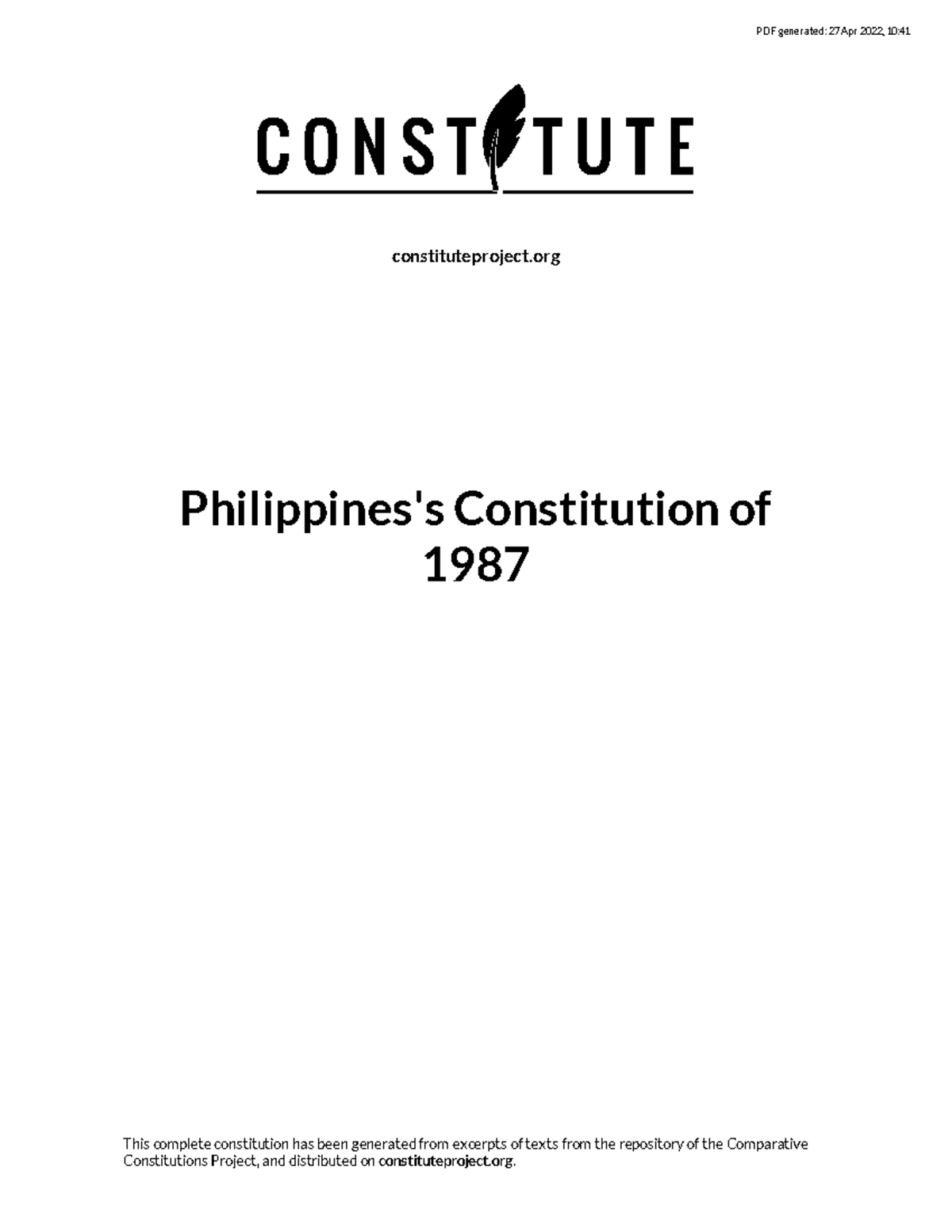 The 1987 Phil Constitution - PDF generated: 27 Apr 2022, 10 ...