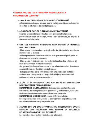 Hotero - Genética - hhjhjj - OTERO REPASO GENÉTICA MÉDICA CONCEPTOS DE ...