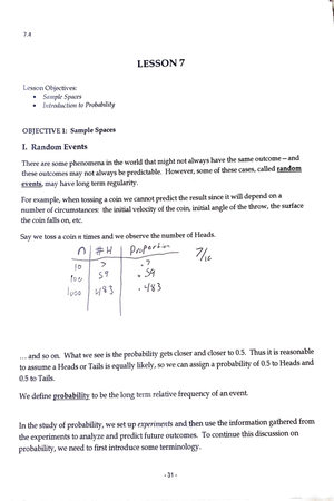 Lesson 16 math 139 - LESSON 16 Lesson Objectives: - Linear A PP z ...