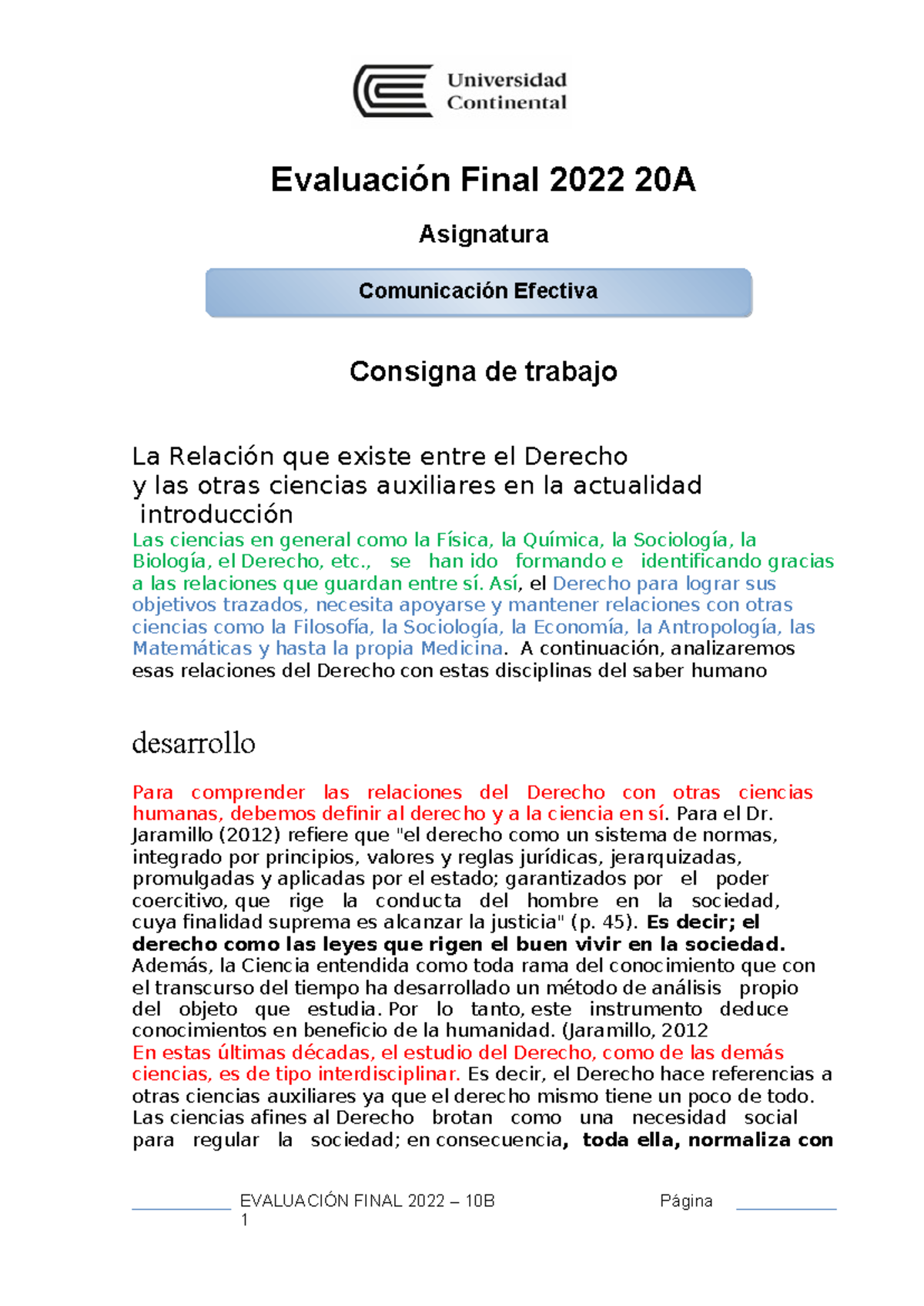 1. Consigna de Evaluación Final 123 - Evaluación Final 2022 20A Asignatura Consigna de trabajo ...