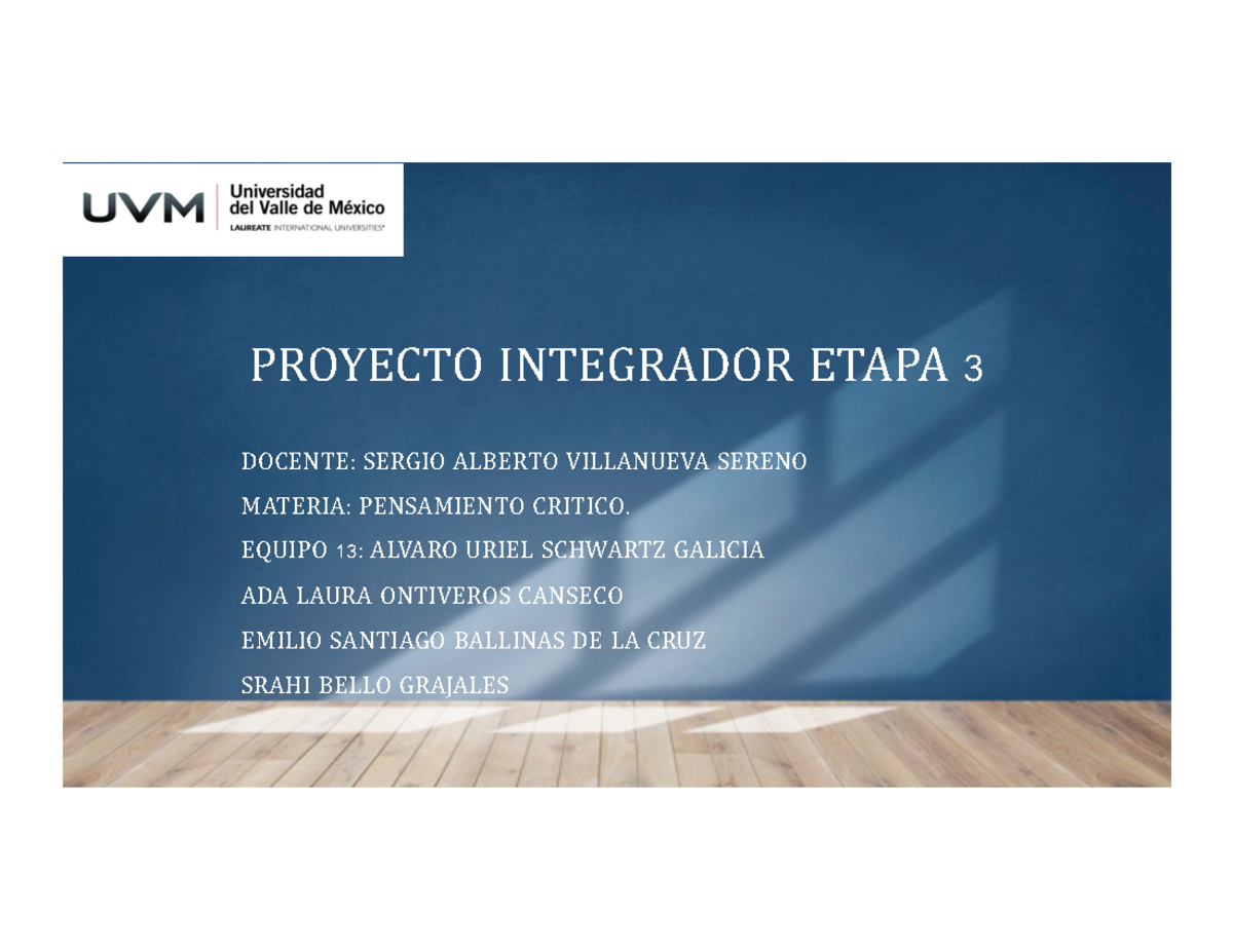 Proyecto Integrador - Etapa 3 - PROYECTO INTEGRADOR ETAPA 3 DOCENTE ...