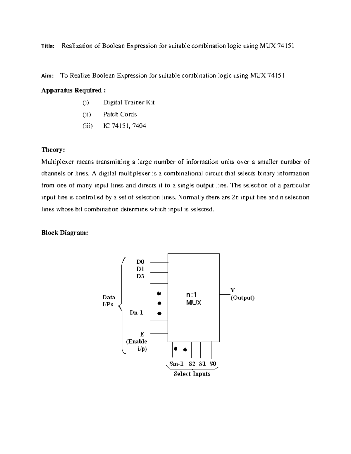 5 - fbdjibsdiugb - Title: Realization of Boolean Expression for ...