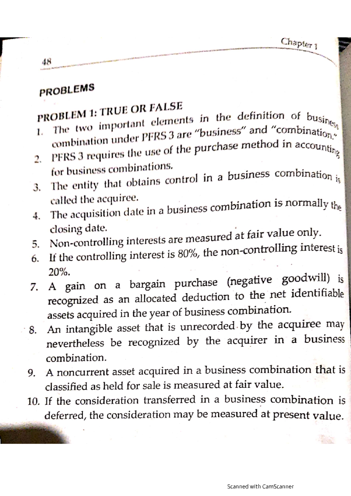 Business Combi Problems (pg. 48-56) - BS Accountancy - Studocu