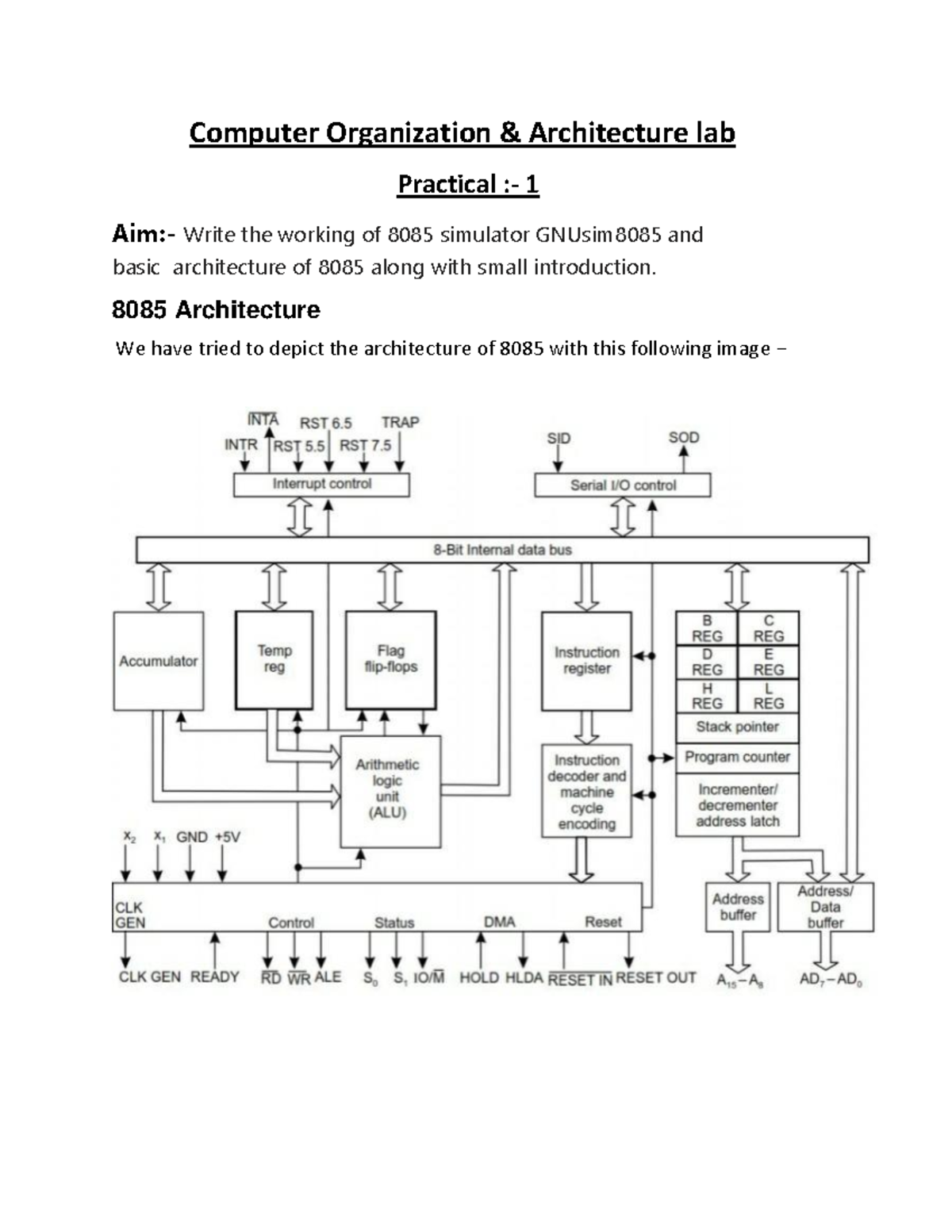 COA( LAB A1) - this is rubrics of lab manual. computer science And ...