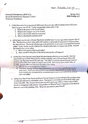 Financial Management notes - Chapter 1- Foundations Financial ...