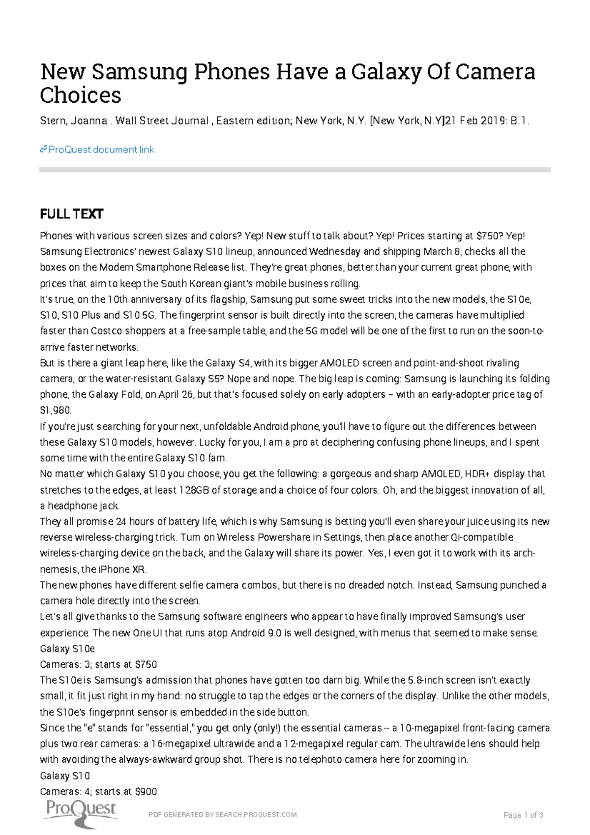 Mobile Phone Article 3 - New Samsung Phones Have a Galaxy Of Camera ...