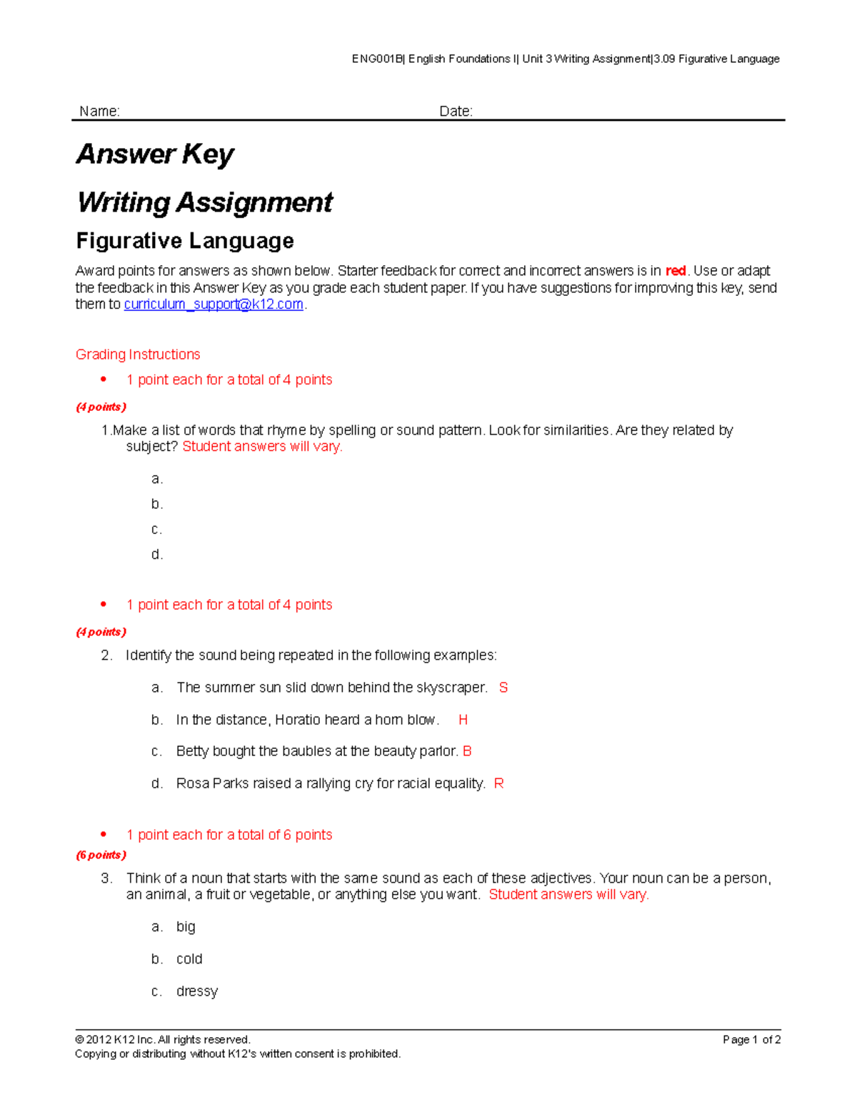 3 09 english IB answer key 2 - cs22 - Studocu