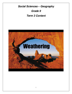 Lesson Plan Grade 9 SS Geography T4 W3 - Directorate: Curriculum GET ...