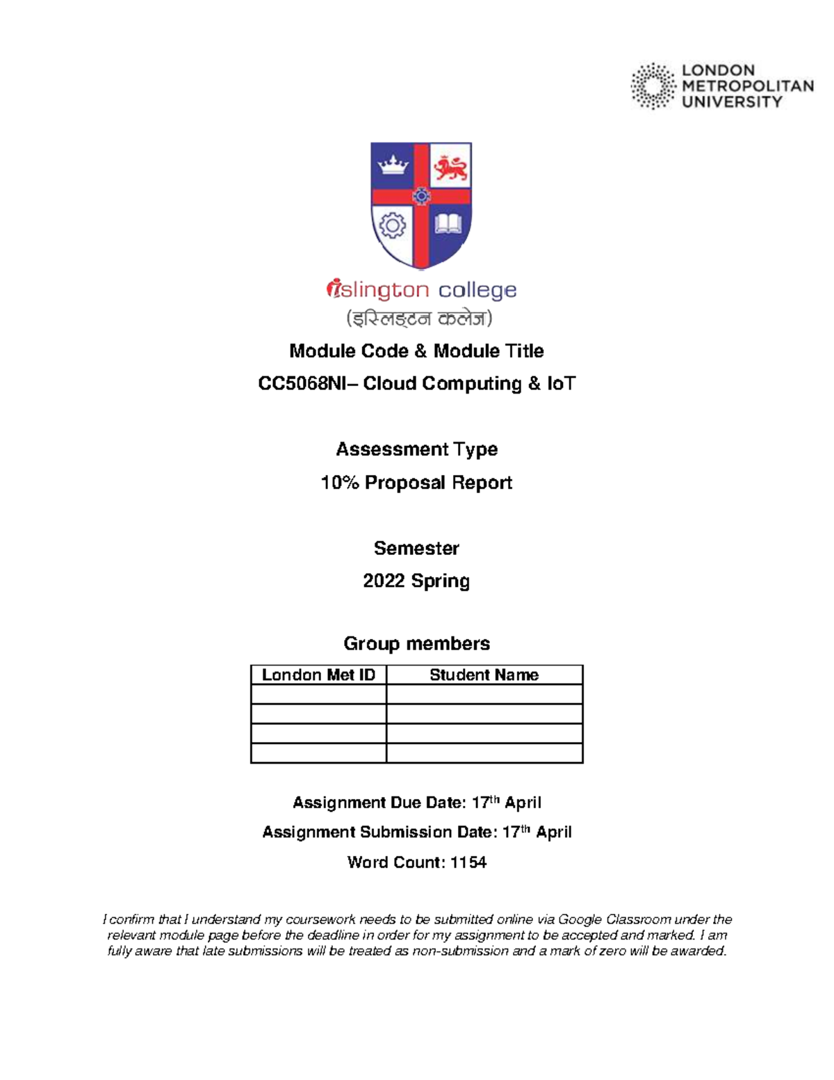 Proposal Sample 1 3df7f46e-7b20-4cd7-874c-b98b0c055cfb 91644 - Module Code & Module Title - Studocu