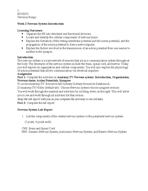 BIO252 Wk 1 Lab Muscular System - Learning Objectives: Describe the major roles of muscle tissue ...