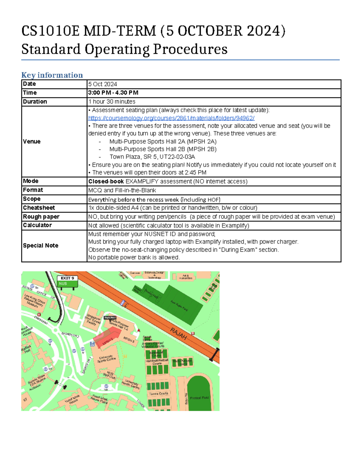 Midterm SOP students 2024 2025 S1 - CS1010E MID-TERM (5 OCTOBER 2024 ...