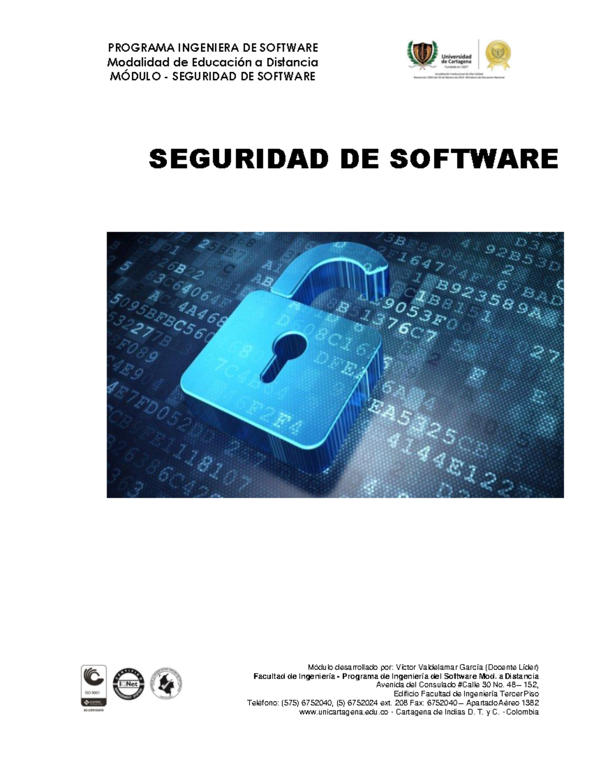 funciones de la seguridad de software - Modalidad de Educación a ...