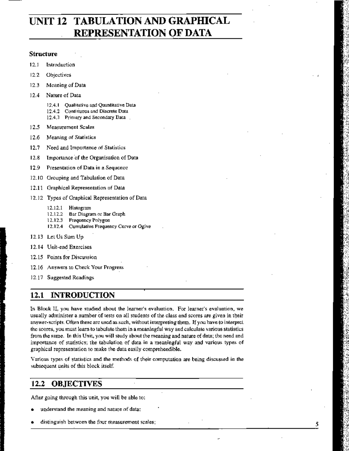 2096 - Management - ####### UNIT 12 TABULATION AND GRAPHICAL ...