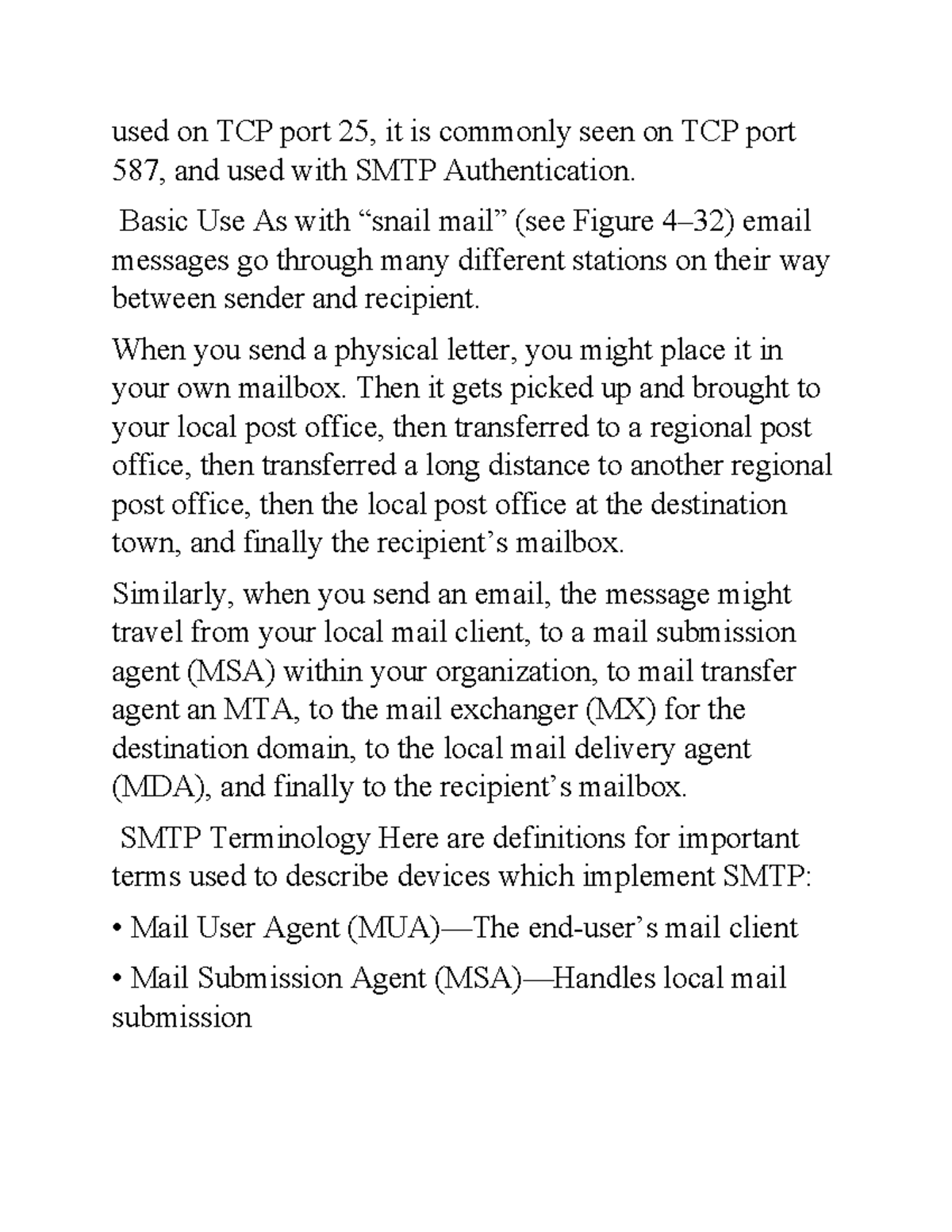 Simple Mail Transfer Protocol - used on TCP port 25, it is commonly ...