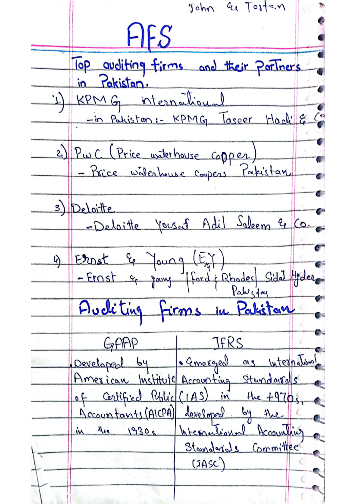 Af S - Analysis of financial statement - John as Tortan AFS Top ...
