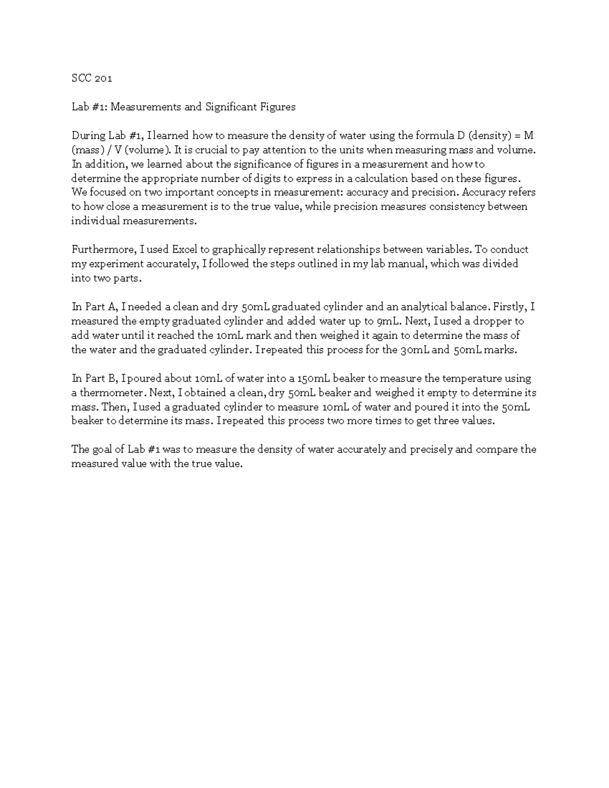 Source evaluation. - SCC 201 Lab #1: Measurements and Significant ...