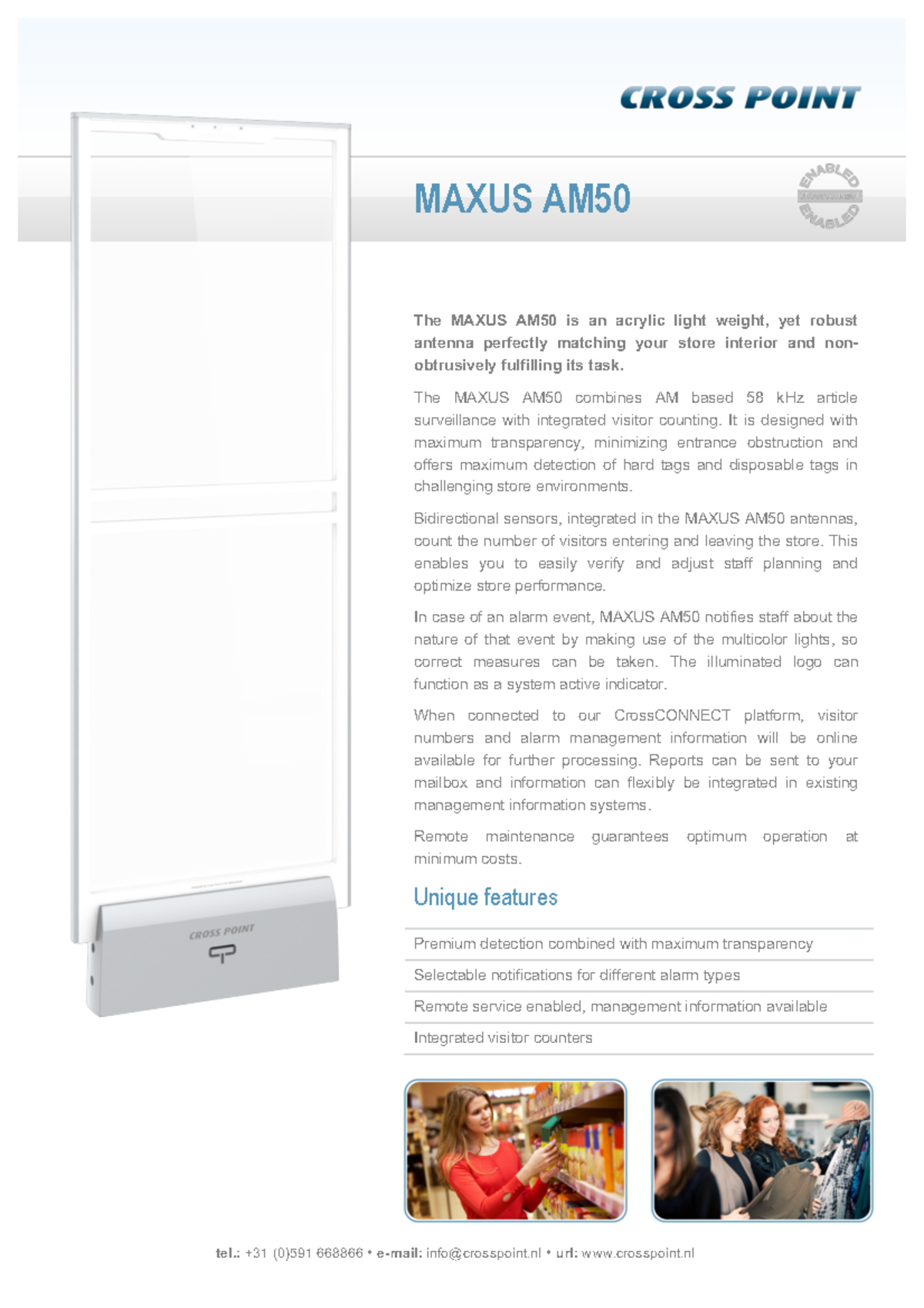 Cross point maxus am50 - ERE - tel.: +31 (0)591 668866 e-mail: info ...