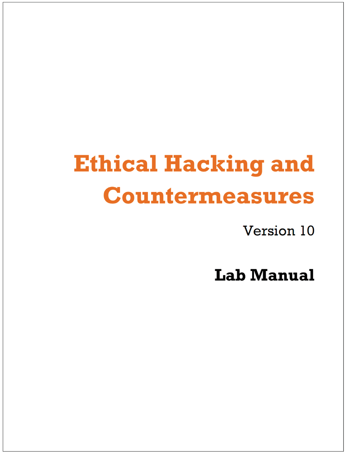 CEHv10 Labs Module 00 - information System security - DIU - Studocu