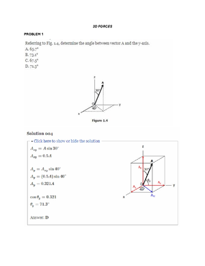 3 3D Moment About AN AXIS - Strength of Materials - 3D MOMENT ABOUT AN ...