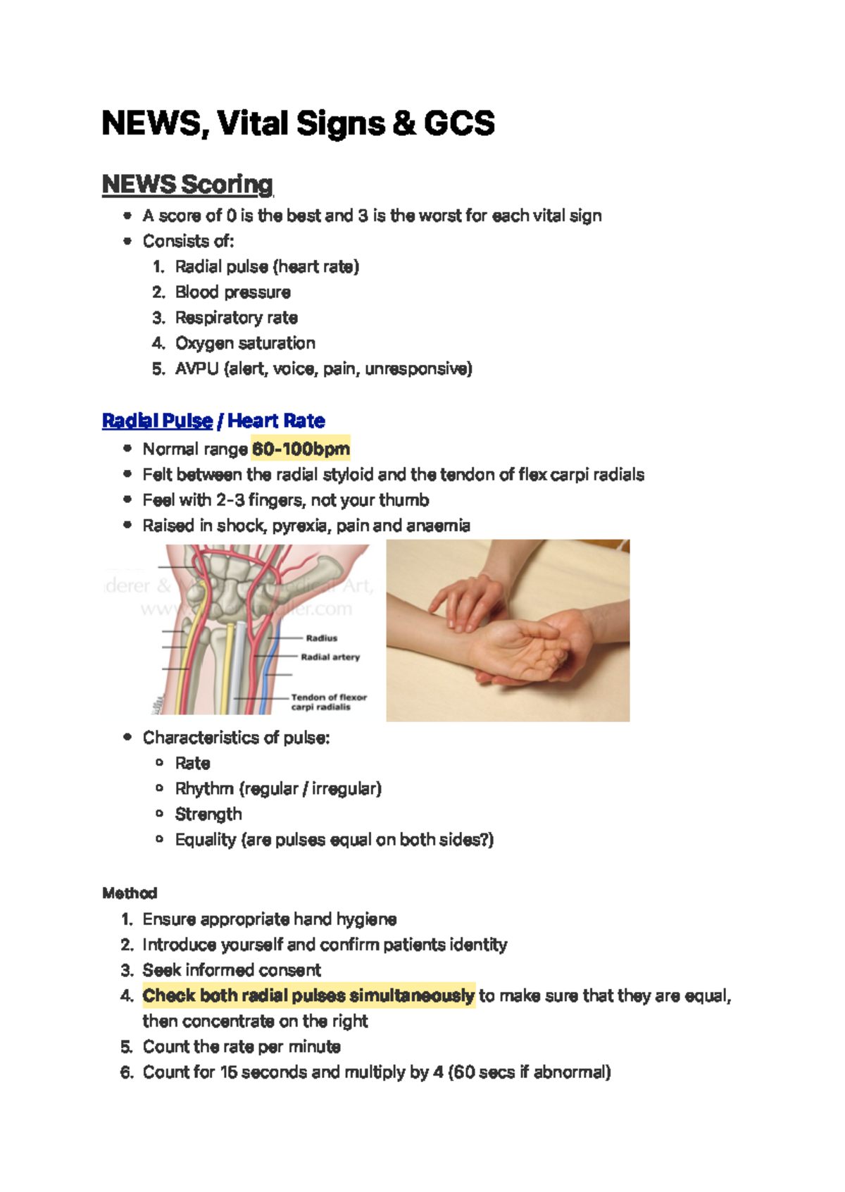NEWS, Vital Signs, GCS - N E WS , Vi ta l S i g n s & G C S NEWS ...