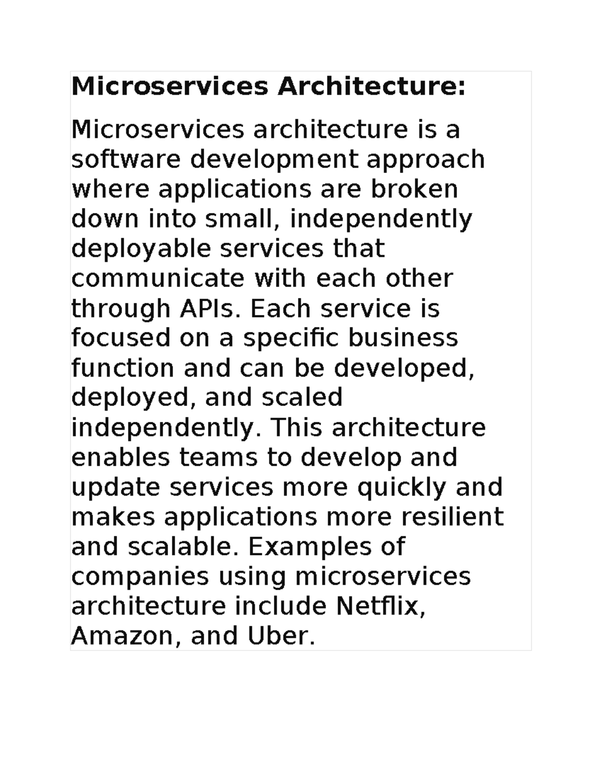 Microservices Architecture - Microservices Architecture: Microservices ...