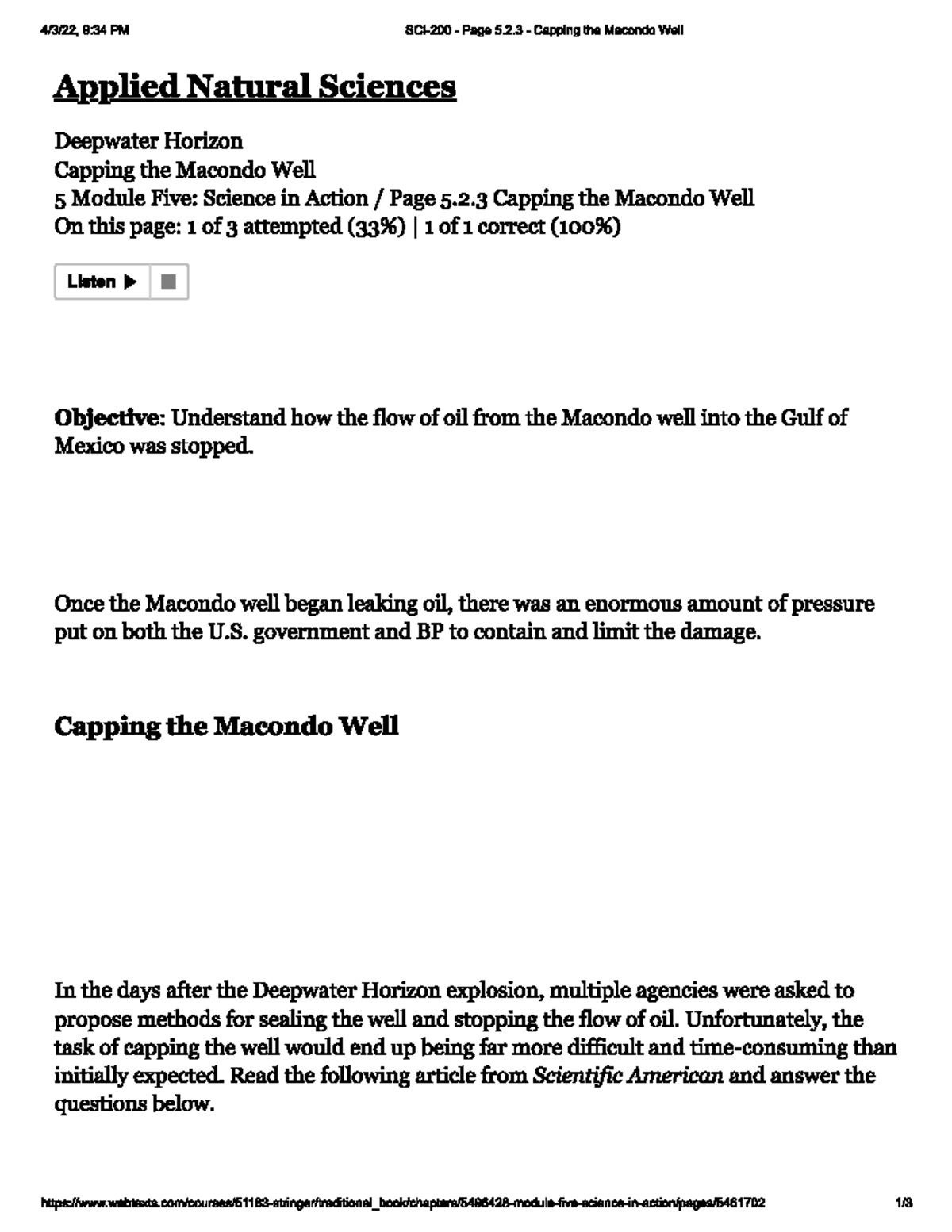SCI 200 mod 5 - Sci 200 Module five coursework - CJ 120 - Studocu