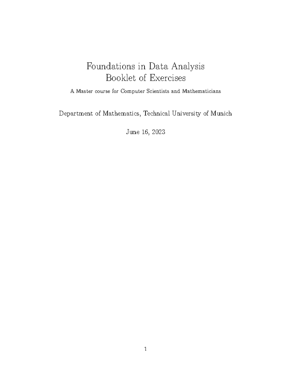 Booklet of Exercises - Practice Exercise Questions with solutions ...