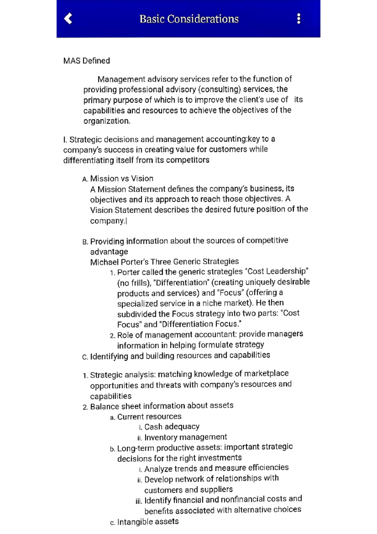 1. Basic Considerations - Accountancy - Studocu