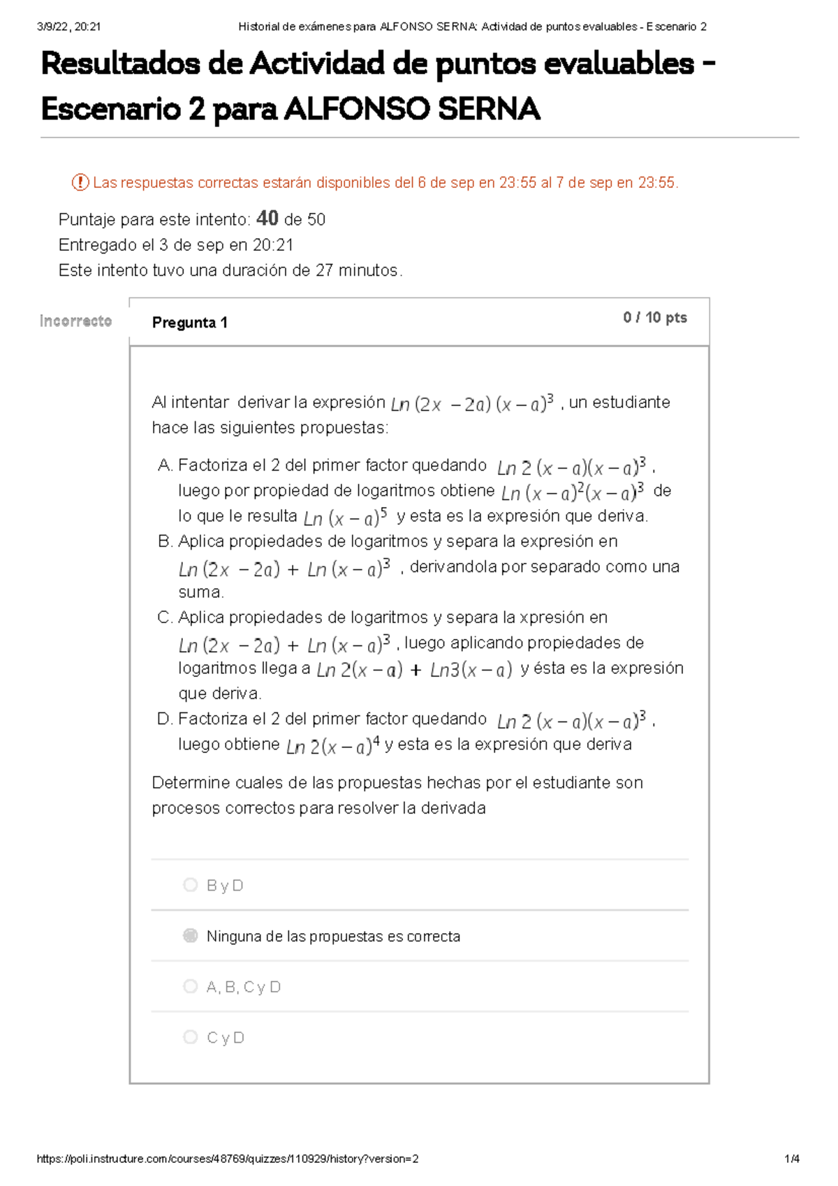 Intento 2 - dsadsadsad - Resultados de Actividad de puntos evaluables ...